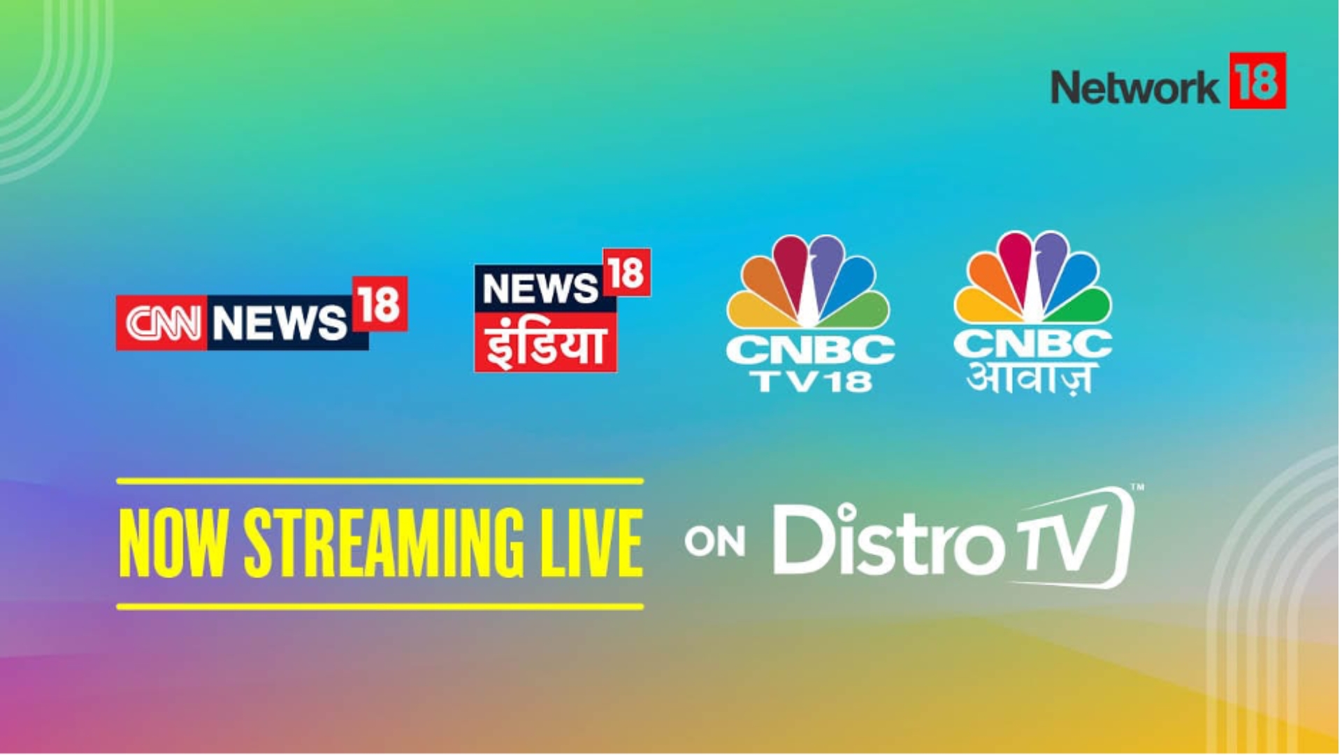 Network18 and DistroTV Announce Partnership to Stream Channels Live and ...